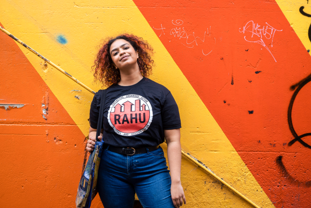 Black T-Shirt with Renters and Housing Union Logo – Renters and Housing ...